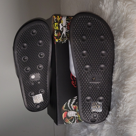Ed Hardy | Shoes | Mens Ed Hardy Dragon Sport Slides Us 1 | Poshmark